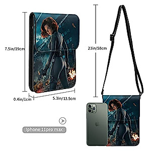 Hamklla Scarlett Johansson Small Crossbody Bags, Shoulder Purse Leather Cell Card Slots Wallet, Fashion Phone Pocket Purse Wallet For Women