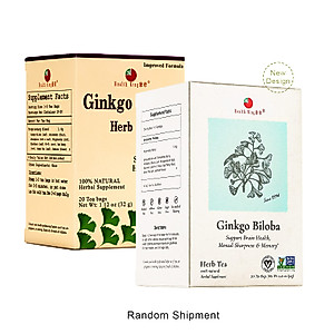 Health King Ginkgo Biloba Herb Tea, Teabags, 20 Count Box