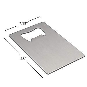 Gloreen Credit Card Bottle Openers, 6 Packs