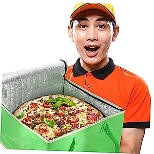 ULTECHNOVO 1pc Bag Grocery Bags Insulated Bags for Food Transport Cooler Bags Insulated Pizza Carrier Bag Car Cooler Car Food Camping Tote Take-out Insulated Bag Bento Handled Bag Lunch Bag