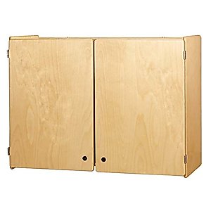 Jonti-Craft Lockable Wall Cabinet,Yellow