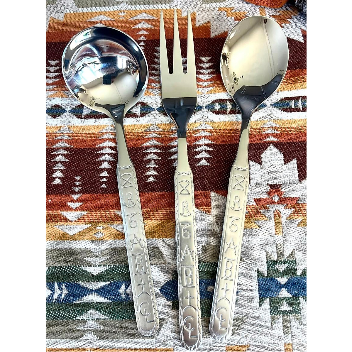 Ranch Brands Stainless Silverware Serving Set (3 Piece) by Cowboy Living