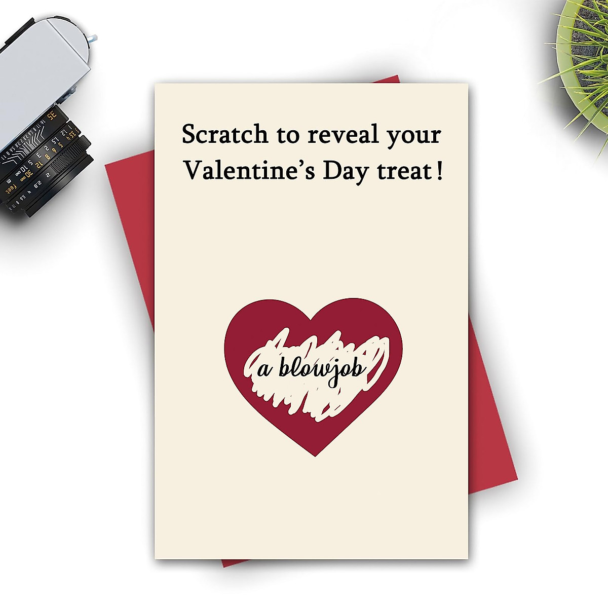Scratch Valentine’s Day Card, Special Interactive Funny Naughty Card for Boyfriend Husband Fiance