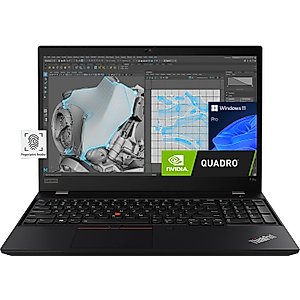 Lenovo ThinkPad P15s Gen 2 Mobile Workstation & Business Laptop (15.6" FHD, Intel Core i5-1135G7, 16GB RAM, 512GB SSD, NVIDIA Quadro T500 Graphics), Fingerprint, Wi-Fi 6, Webcam, Win 11 Pro, Black