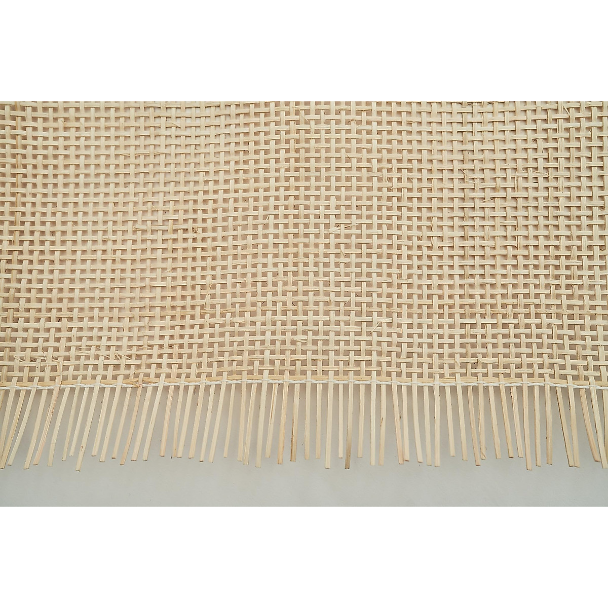 24" Width Natural Rattan Square Webbing, Radio Weave, Rattan for Caning Projects (5 Feet)