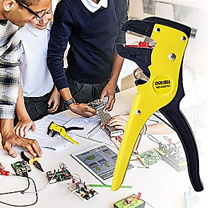 DOWELL Wire Stripping Tool Wire Stripper Cutter 14-24AWG for Flat Ribbon Cable Wire Electrical Automotive Repair HY040701N