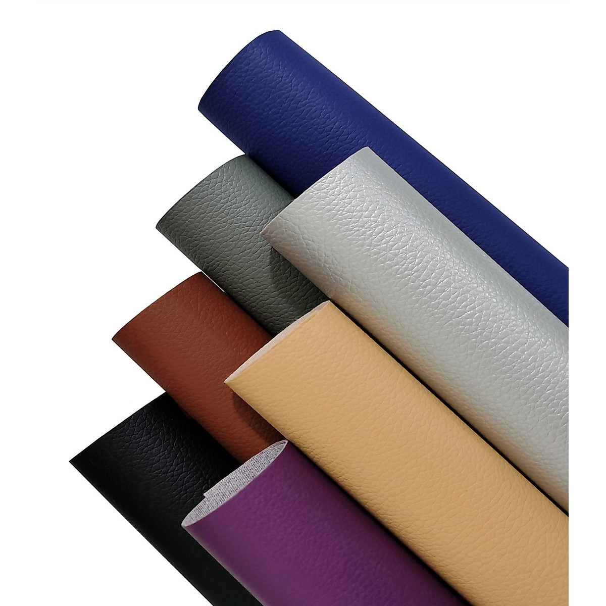 OZXCHIXU 14 Pieces Faux Leather Sheets,8" x 12" A4 Solid Colors Soft PU Faux Leather Fabric Sheets for Bows,Leather Earrings Making DIY Craft,Keychains,Hair Accessories DIY Projects(14 Colors)