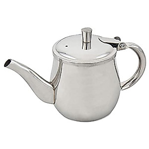 Browne Foodservice Gooseneck Teapot Stainless Steel 10 Ounce