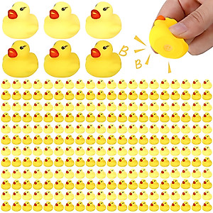 Seematn 600 Pieces Rubber Duck in Bulk Bath Toys Set Bulk Mini Colorful Ducks Baby Shower Toy Birthday Party Decorations Favors Gift Classroom Summer Beach Pool Activity Carnival Game