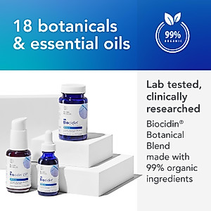 Biocidin Capsules - Gut Cleanse Process & Immune Support Supplement - Supportive Biofilm Disruptor - Promote Digestive Health & Microbial Balance - 18 Botanical Blend (90 Vegan Capsules)