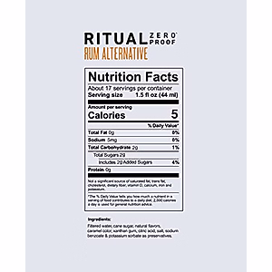 RITUAL ZERO PROOF Gin & Rum Alternatives | Award-Winning Non-Alcoholic Spirits | 25.4 Fl Oz (750ml) Each | Low & No Calories | Keto, Paleo & Low Carb Diet Friendly | Alcohol Free Cocktails