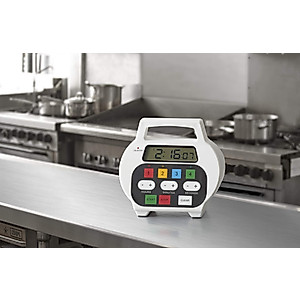 Chef Master 90218 Kitchen Timer, Timers for Cooking, Digital Timer, Cooking Timer, 4-Channel Timer, Egg Timer, Study Timer, Desk Timer with Large Display with Up to 10 Hour Count Down