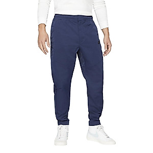 Nike Sportswear Tech Essentials Men's Unlined Commuter Pants (Large, Midnight Navy/Black)