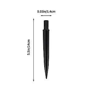 Replacement Lights Stakes Ground Spikes Solar Torch Light Stakes Replacement Garden Spikes Stake Outdoor Led Landscape Decoration for Garden Pathway Lights Black 20pcs Lawn Light