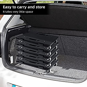 Furniture Moving Dolly with Rubber Wheels,2 Pack Furniture Mover,Heavy Duty Small Flat Dolly Cart with Rope,Portable Dollies 16.3 * 11.4 inch 500 Lbs for Moving