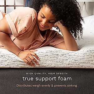 ViscoSoft 3 Inch Memory Foam Mattress Topper Queen - Select High Density Ventilated Mattress Pad - Removable Bamboo-Rayon Cover