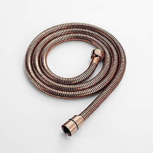 WuDLi Handheld Bidet Sprayer Toilet Bathroom Douche, Brass Handheld Bidet Faucet Douche Kit Shower Bidet Sprayer Toilet Sprayer with Shower Hose and Shower Base Set,Rose Gold