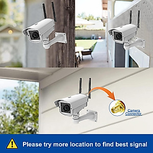 10dBi SMA 4G LTE Antenna, Network Antenna Cellular Antenna with SMA Male Connector, WiFi Aerial Router Antenna for Modem CPE Router Hotspot Wireless Network Card Outdoor Security Camera-2 Packs