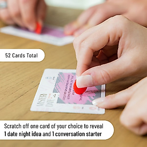 da Vinci's Room Mystery Date 52 at-Home Date Night Ideas Scratch Off Card and 52 Conversation Starters (Staying in Edition) - Unique Couples Gift, Couples Games, Couples Date Night Cards