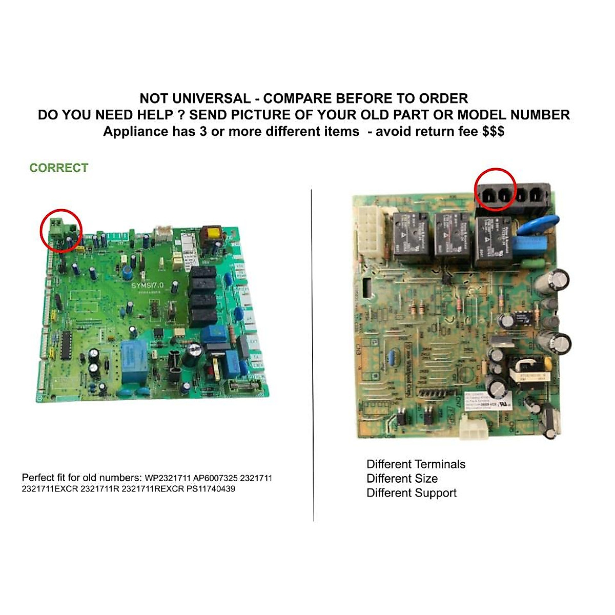 GLOB PRO SOLUTIONS WP2321711 CKD4066 Electronic Control Board