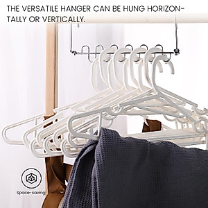 MCPINKY 4PCS Metal Space Saving Hangers, Cascading Space Saving Hanger Stainless Steel Hanger for Travel Closet Clothing Storage