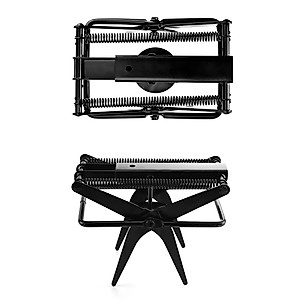 QWORK Mole Trap, Gopher Trap Mechanical Eliminator with Quick Scissors, 2 Pack, Black