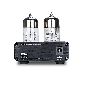 SMSL T2 Vacuum Tube Headphone Amplifier, Mini Audio HiFi Stereo Integrated Amp