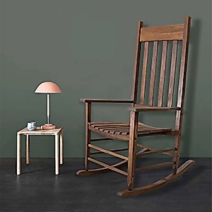 HOMESTEAD Wooden Rocking Chair, Brown