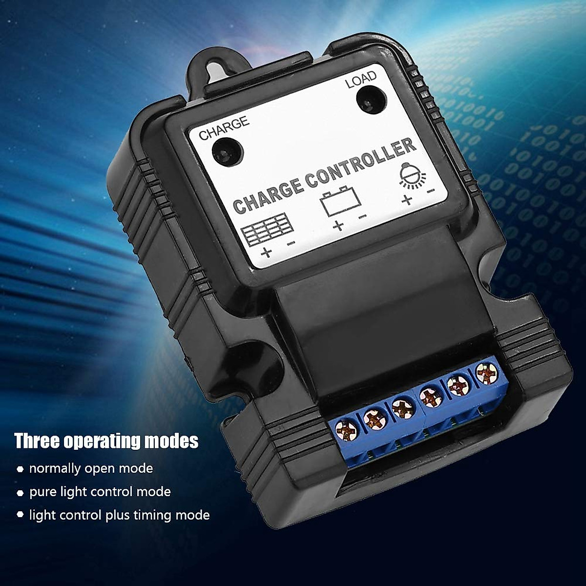 Nikou Solar Charge Controller, 6V/12V 3A Solar Controller PWM, Solar Panel Controllers with LED Indicating, Intelligent Renewable Energy Regulator