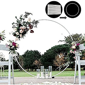 YYQQ Round Balloon Arch Kit, Balloon Circle Frame Kit, Balloon Arch Garland Kit for Holder Wedding, Christening, Decoration, Large Photo Background, Birthday, Party Decor (180cm)