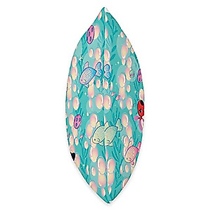 Miraculous Ladybug Aqua Summer Swim with the Kwamis Throw Pillow