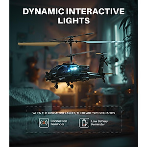 SYMA RC Helicopters, S51H Remote Control Helicopter 2.4GHz Military Army Helicopter Toys for Boys Girls Kids with Altitude Hold, One Key Take Off/Landing, LED Light, Low Battery Reminder