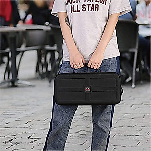 HEYSTOP Carrying Case Compatible with Nintendo Switch Portable Travel All Protective Storage Case Screen Protector Thumb Grips Caps for Nintendo Switch Accessories with Joy-con Grips and PlayStand