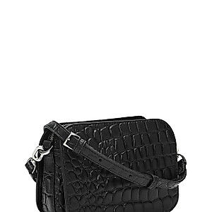 Liebeskind Berlin Luka Crossbody Kroko, Black