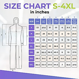 AMZ Disposable Coveralls with Hood, 3X-Large. Pack of 5 White Microporous Lab Coveralls Disposable. 60 GSM Painters Suit Disposable with Storm Flap Zipper Cover. Painters Suit Disposable. Hazmat Suit