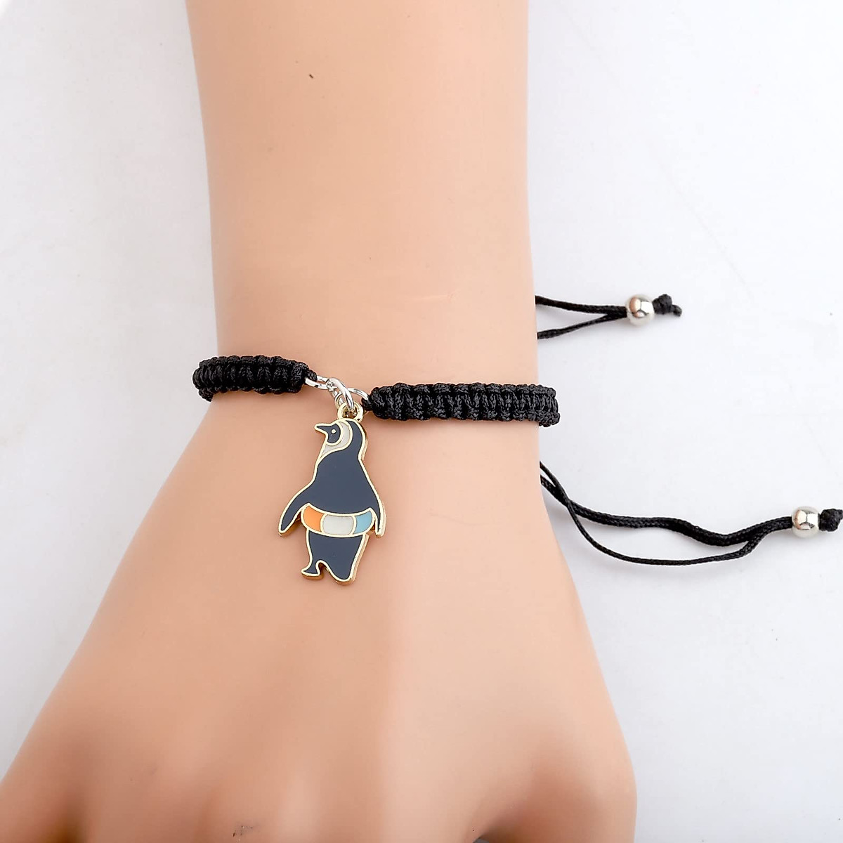 PLITI Penguin Gift For Women Penguin Lover Gift Penguin Fans Gift Penguin Theme Bracelet Cute Penguin Jewelry (penguin bg)