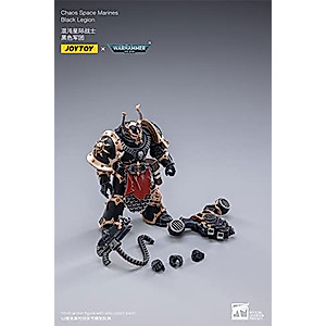 HiPlay JoyToy × Warhammer 40K Officially Licensed 1/18 Scale Science-Fiction Action Figures Full Set Series -Black Legion Chaos Space Marine C