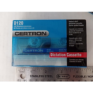 CERTRON Blank Recording Audio Cassette D120 Minutes - 10 Cassettes per Order
