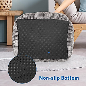 MARUNDA Heated Cats Bed for Indoor Use, Electric Cats Heated Bed Pets Heating Bed for Cats and Small Dogs, Washable Pets Bed with Automatic Heating Pad (23x20x7 Grey)