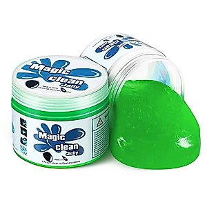 DNA MOTORING TOOLS-00255 Car Cleaning Jelly Auto Detailing Tool Universal Car Clean Gel Auto Interiors Home & Office Electronics Cleaning,Green