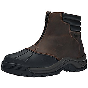 Propét mens Blizzard Mid Zip-m hiking boots, Brown/Black, 10 3X-Wide US