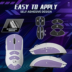 TALONGAMES Mouse Anti Slip Grip Tape Compatible with Logitech G PRO X Superlight, Superlight 2 Wireless Gaming Mouse, Palm Sweat Absorption, Thin 0.5mm, Cut to Fit, Easy to Apply, Mouse Skin (Black)