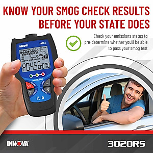 INNOVA 3020RS Fast & Easy-to-Use Check Engine Code Reader, OBD2 Scan tool for ABS Clear with Fix & Part Recommendations, Maintenance Schedules, & Free TSBs on iPhone & Android