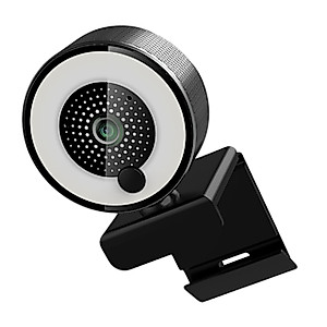 Hoement Camera Live Streaming Webcam 480p Webcam USB Recording Webcam Video Calling Webcam Desktop Computer Live Webcam Desktop Webcam with Microphone Aluminum Shell Laptop 1080p