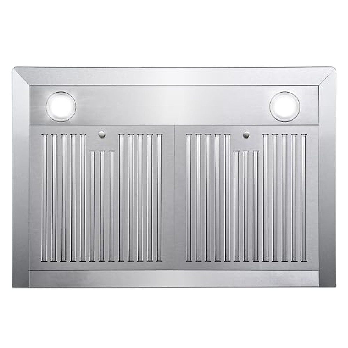 COSMO COS-63175 30 in. Vista Collection 380 CFM Ducted Wall Mount Range Hood, Button Controls, LED Lights, Stainless Steel