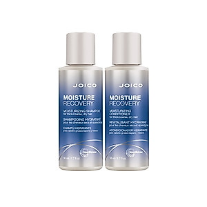 Joico Moisture Recovery Moisturizing Shampoo & Conditioner Mini Set | For Thick/Coarse/Dry Hair