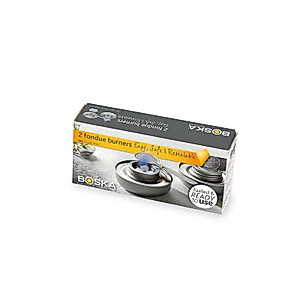 Boska ‎Stainless Steel Fondue Burners - Fondue Accessories - With Lighter Fluid - Wedding Registry Items Small Kitchen Appliances - Microwave Safe and Dishwasher Safe