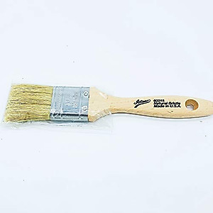 Ateco 60015 Pastry Brush - 1.5 Inch Natural Wood Boar Bristles Made in the USA - Kitchen Pastry Basting Brush