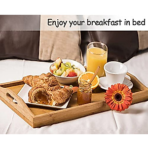 Umiehary Handcrafted Serving Platters for Home Decor-Natural Wooden Plates The Perfect Centerpiece Decoration for Your Dining Or Living Room Table