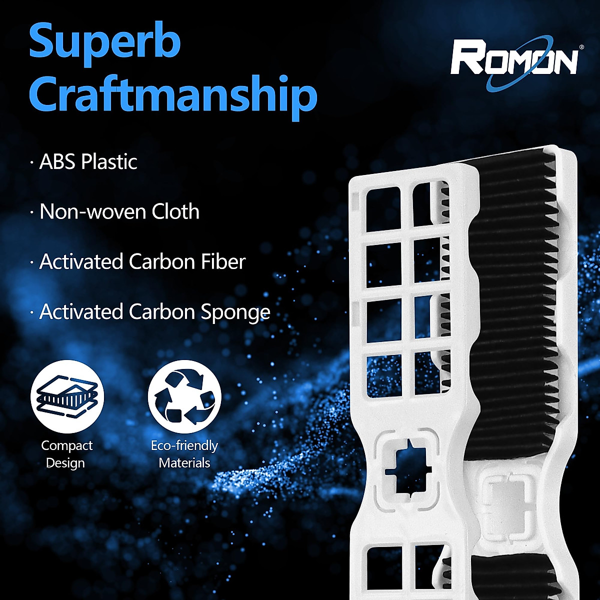 4 Pack Refrigerator Air Filter Replacement for Frigidaire FRGPAAF2 PureAir AF-2 Air Filter Compatible with Frigidaire FRFC2323AS, FRFC232LAF, FRFC233LAF, FRFG2323AF, FRFN2823AS Fridge